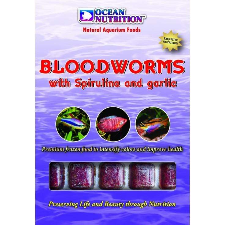 Frozen Bloodworms With Spirulina And Garlic - Fish Food - Ocean Nutrit ...